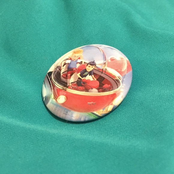 Jewelry | Meet The Robinsons Disney Button Like New | Poshmark